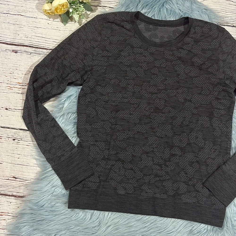 lululemon athletica | Tops | Lululemon Breeze By Long Sleeve Titanium ...